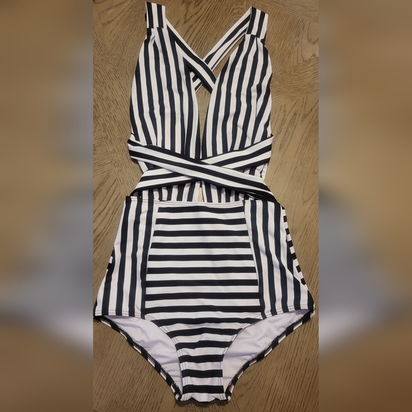 Swim | Retro One Piece Backless Bathing Suit | Poshmark
